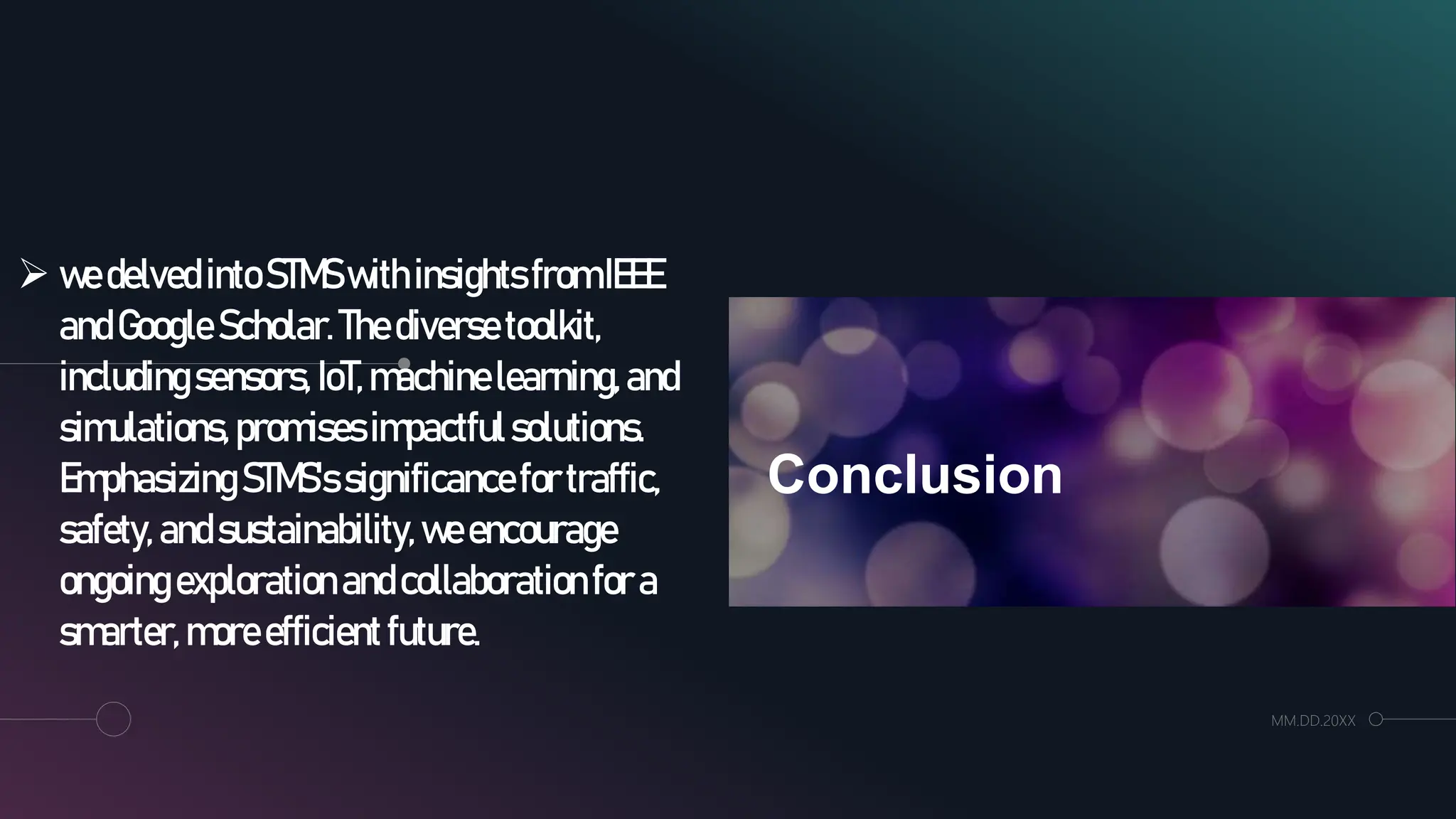 Smart Traffic Management System presentation | PPTX