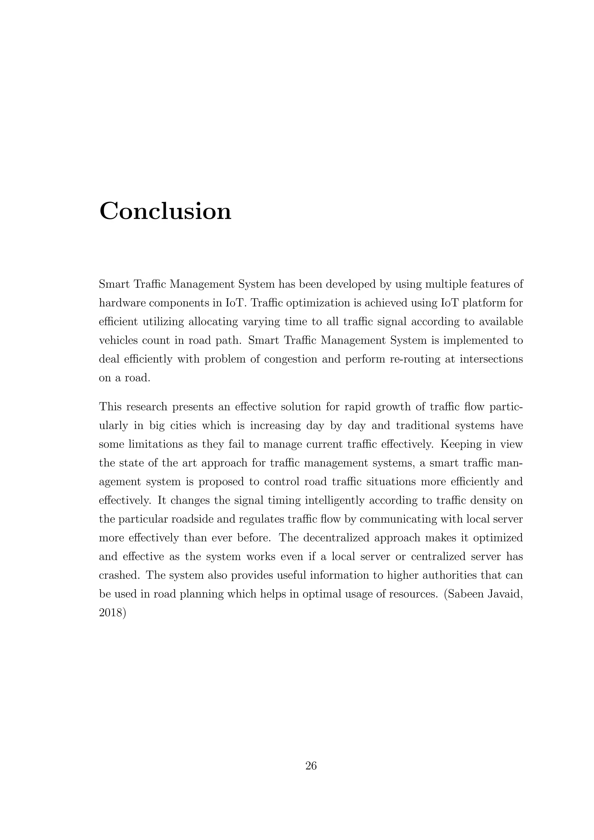 Smart Traffic Management System using Internet of Things (IoT)-btech ...