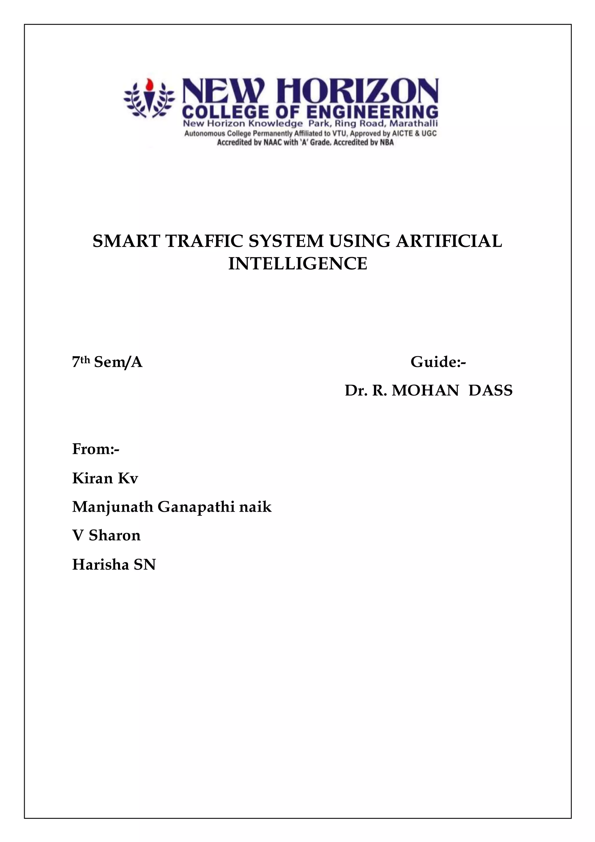 Smart traffic system | PDF