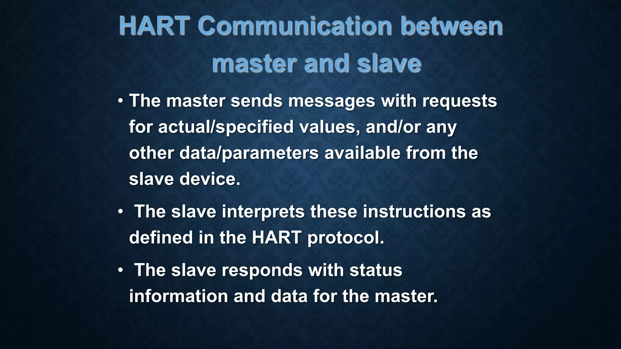 Smart transmitters & HART Protocol | PPTX