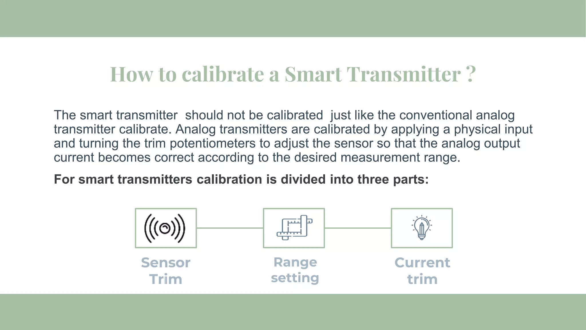 Smart transmitters | PPTX