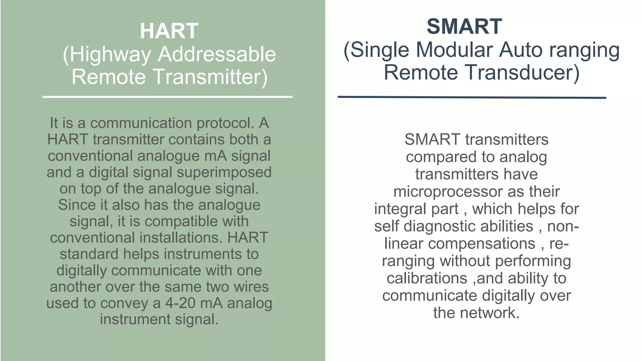 Smart transmitters | PPTX
