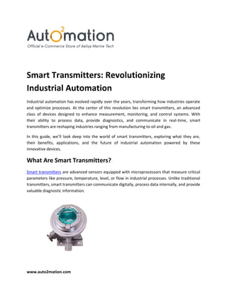 Smart Transmitters Revolutionizing Industrial Automation.pdf