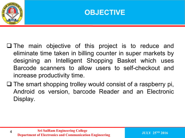 Smart Intelligent trolley | PPTX | Operating Systems | Computer ...