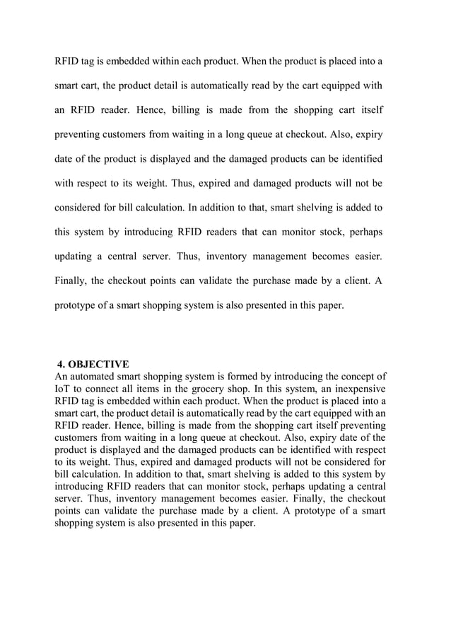 Smart Trolley System For Automated Billing Using Rfid Ppt 2023pdf