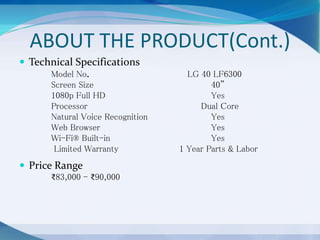 LG Smart tv | PPTX