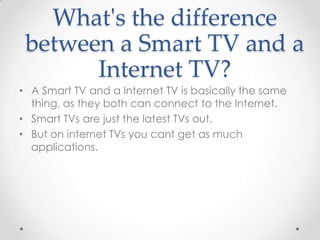 Smart TVs | PPTX