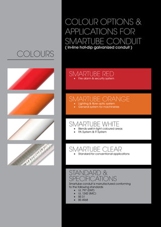 Smartube electrical steel conduit catalog certtificate ong thep luon ...