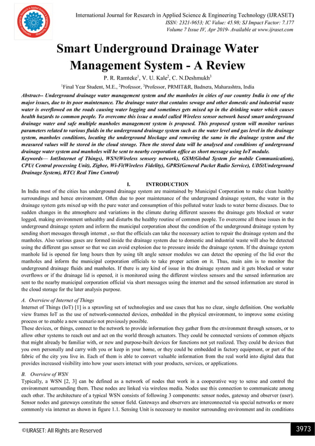 Smart UDS Review Paper | PDF