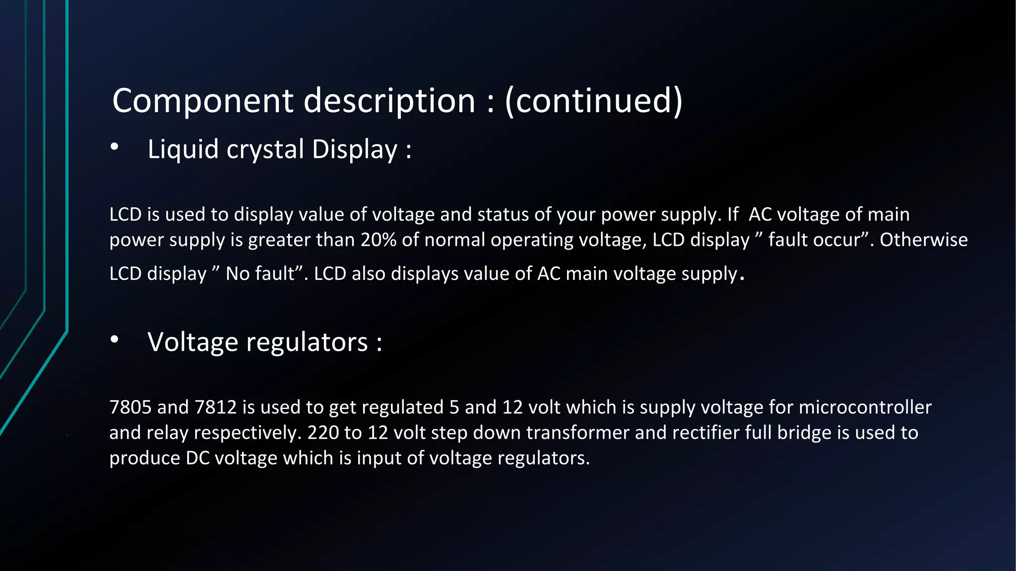 Smart under and over voltage protection system for | PPT