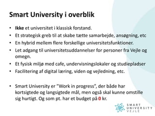 Smart university præsentation 19.6 2014 | PPT