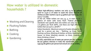 Smart use of Water and Energy in domestic households | PPTX