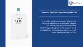 Smart UWB Communication Positioning Badge With Screen - UbiTrack | PPT