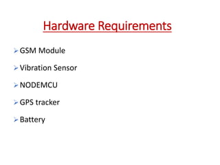 Smart IoT Device for Vehicle Theft | PPTX