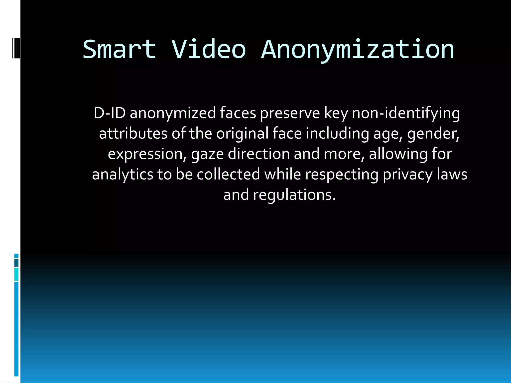 Smart video anonymization | PPT