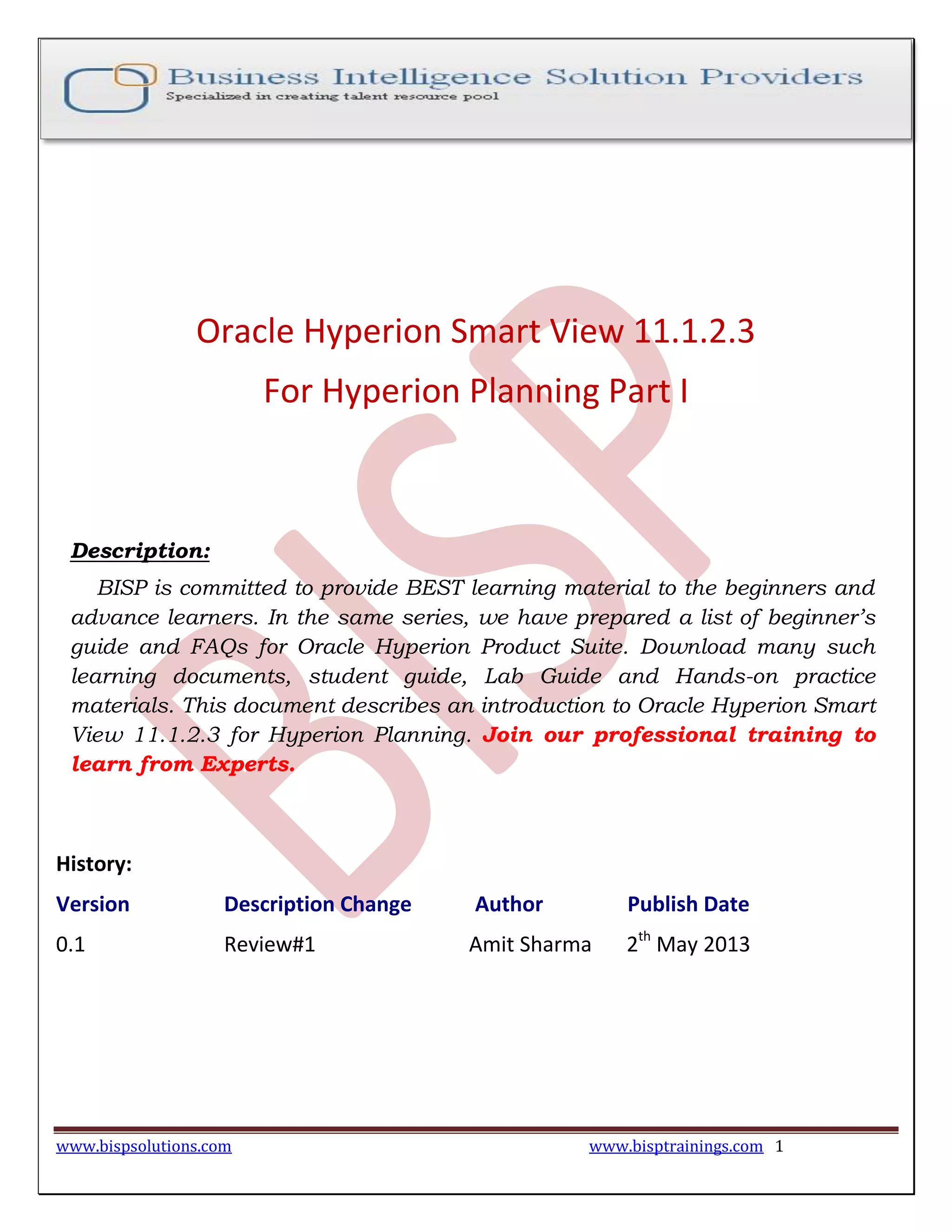 Smart view for-planning | PDF