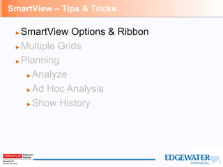 Smart View and Financial Reporting Training | PDF