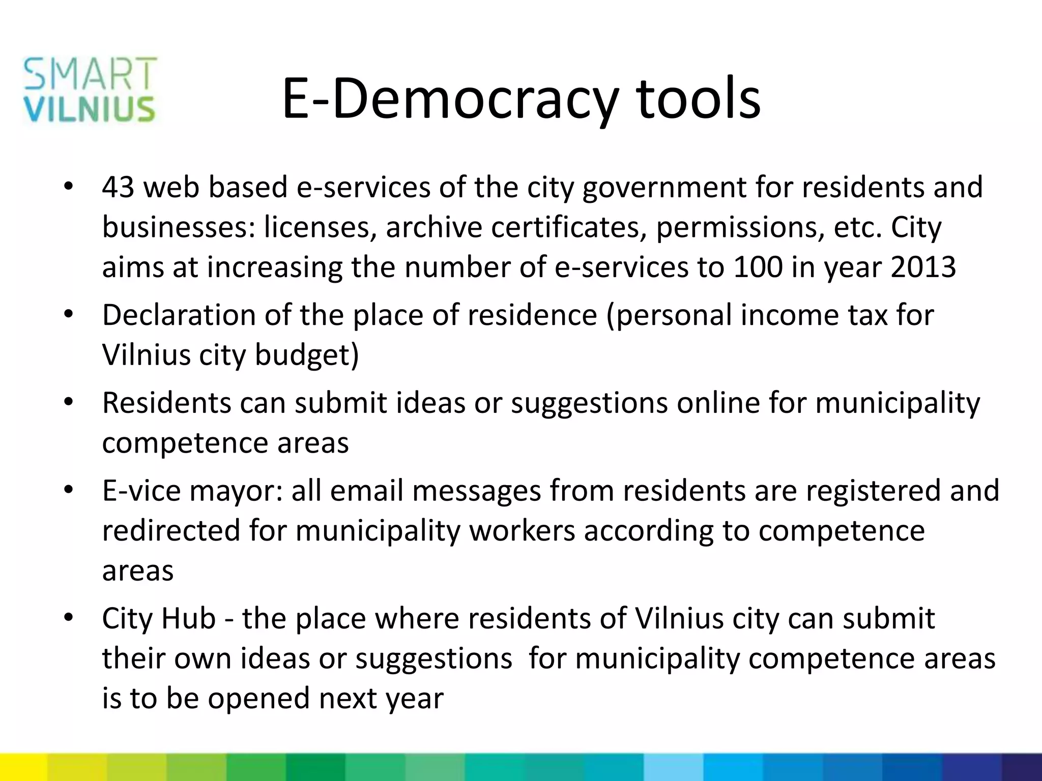 Smart Vilnius by Dalius Kazlauskas | PPT