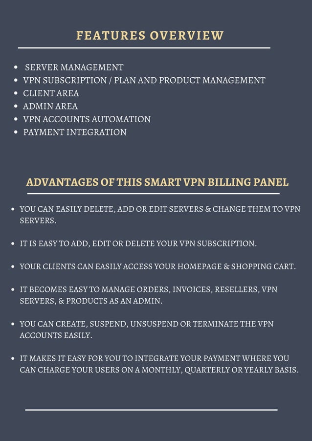 SMART VPN PANEL FOR VPN BUSINESS | PDF