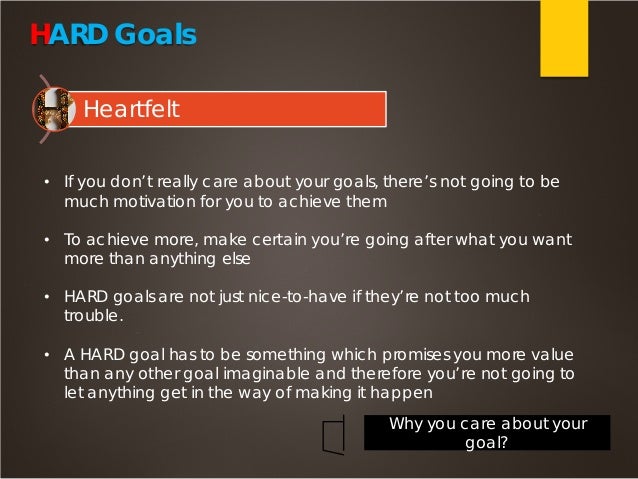 Smart vs Hard goals