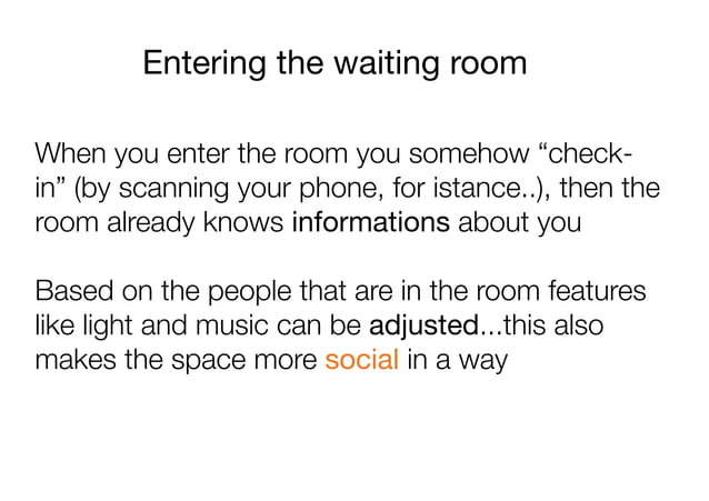 Smart waiting room presentation | PPT