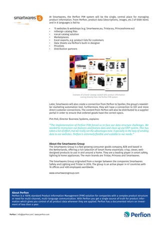 Case story: Perfion PIM forced us to create a new data structure | PDF