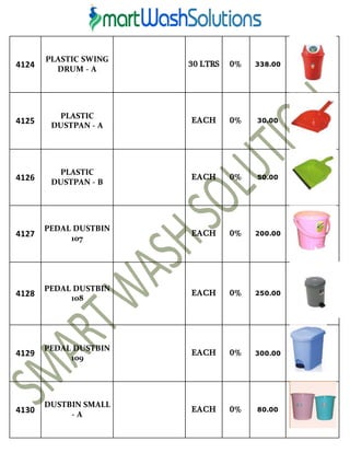 Housekeeping material list store