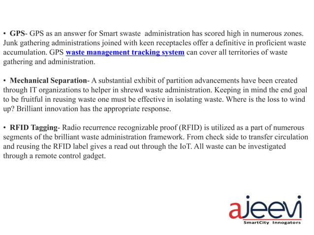 Smart waste management system | PPTX | Internet of Things | Internet
