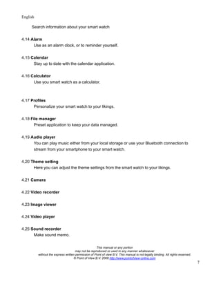 Smart watch a1 manual en | PDF