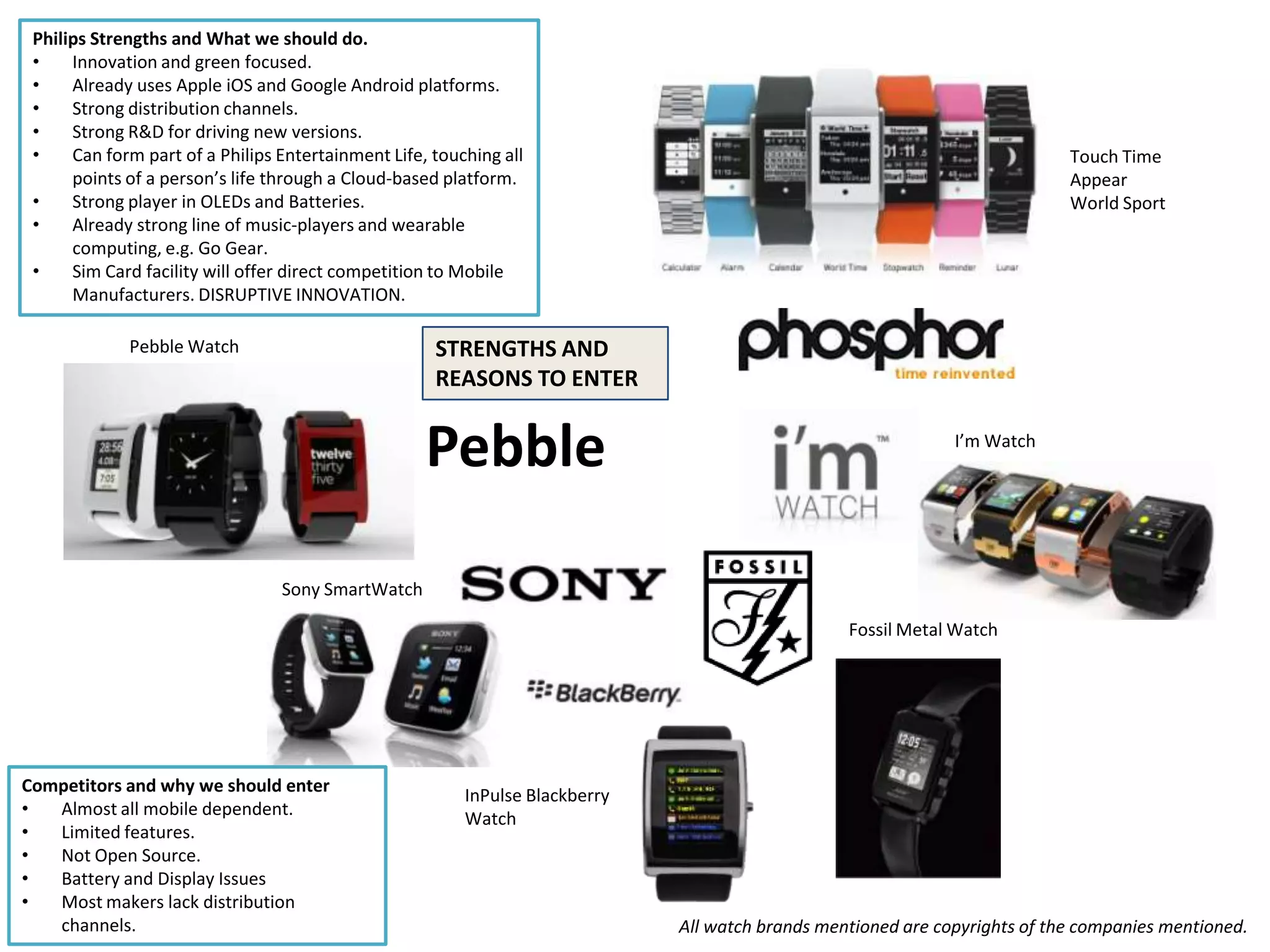 Smart Watches - A Proposal | PPTX
