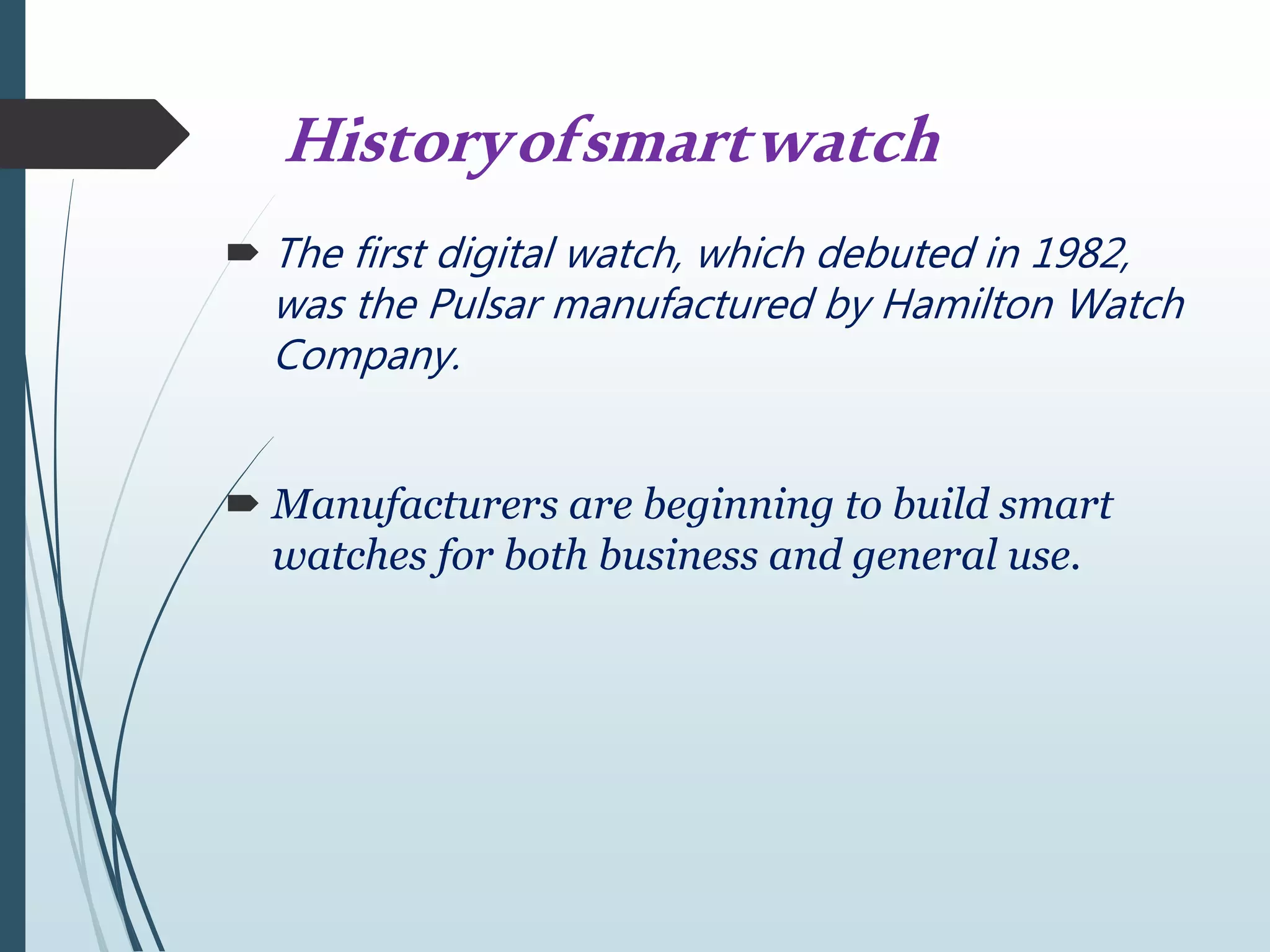 Smartwatch ppt | PPTX