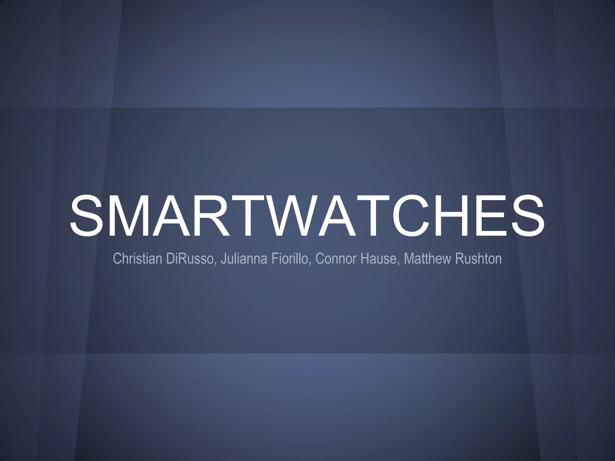 Smartwatch presentation | PPTX