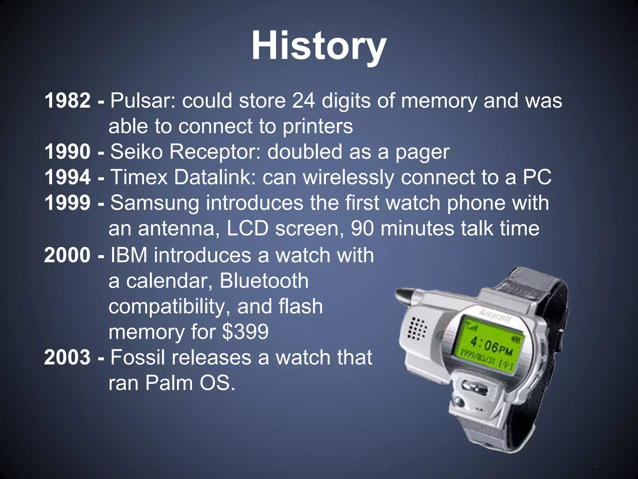Smartwatch presentation | PPTX