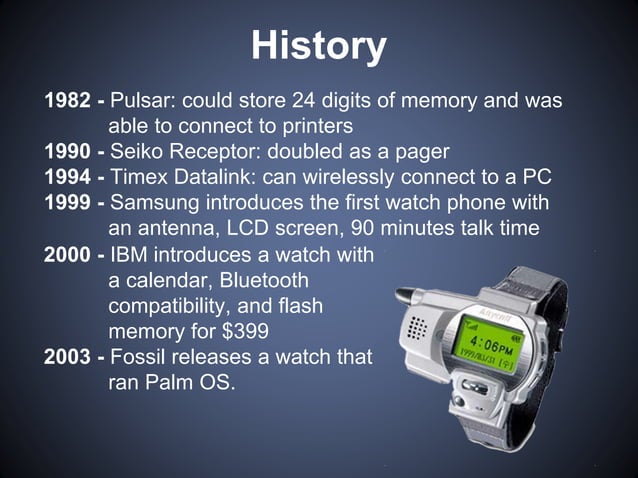 Smartwatch presentation | PPTX