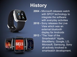 Smartwatch presentation | PPT