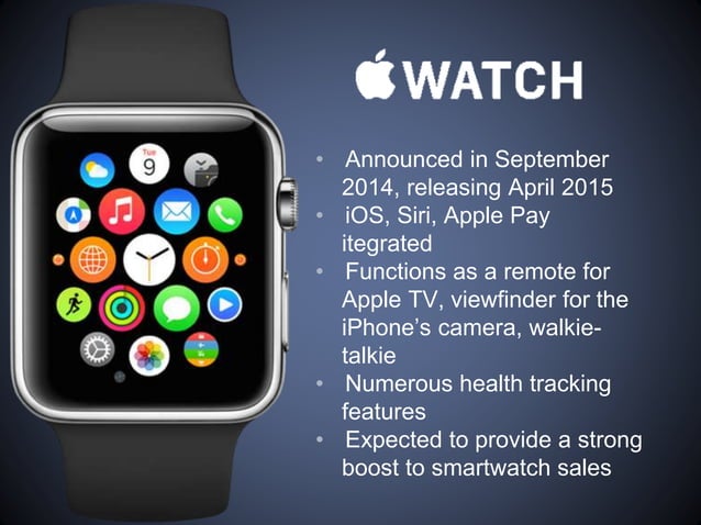 Smartwatch presentation | PPT