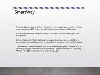 What Is SmartWay? | PPTX