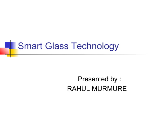 Smart windows | PPT