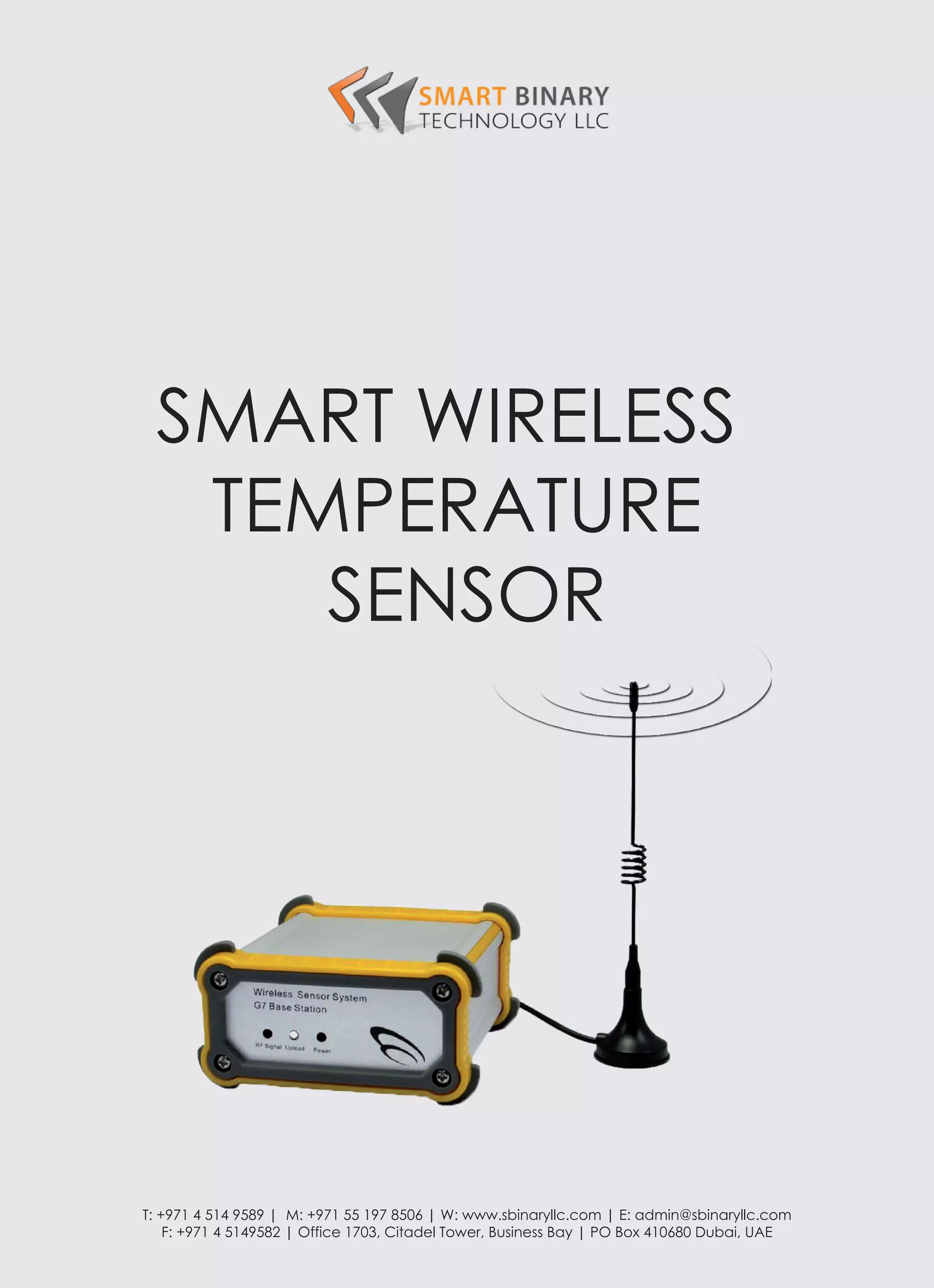 SMART WIRELESS TEMPERATURE SENSOR | PDF | Computer Networking | Computing
