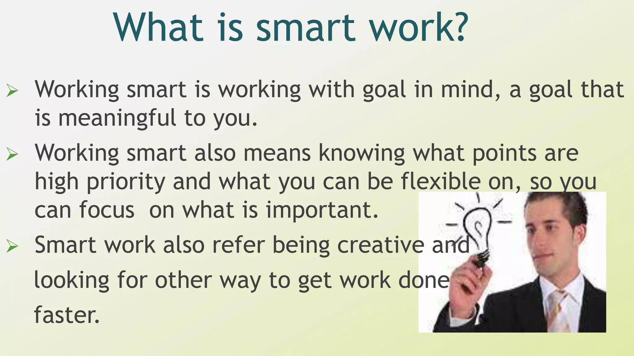 Smart work | PPTX