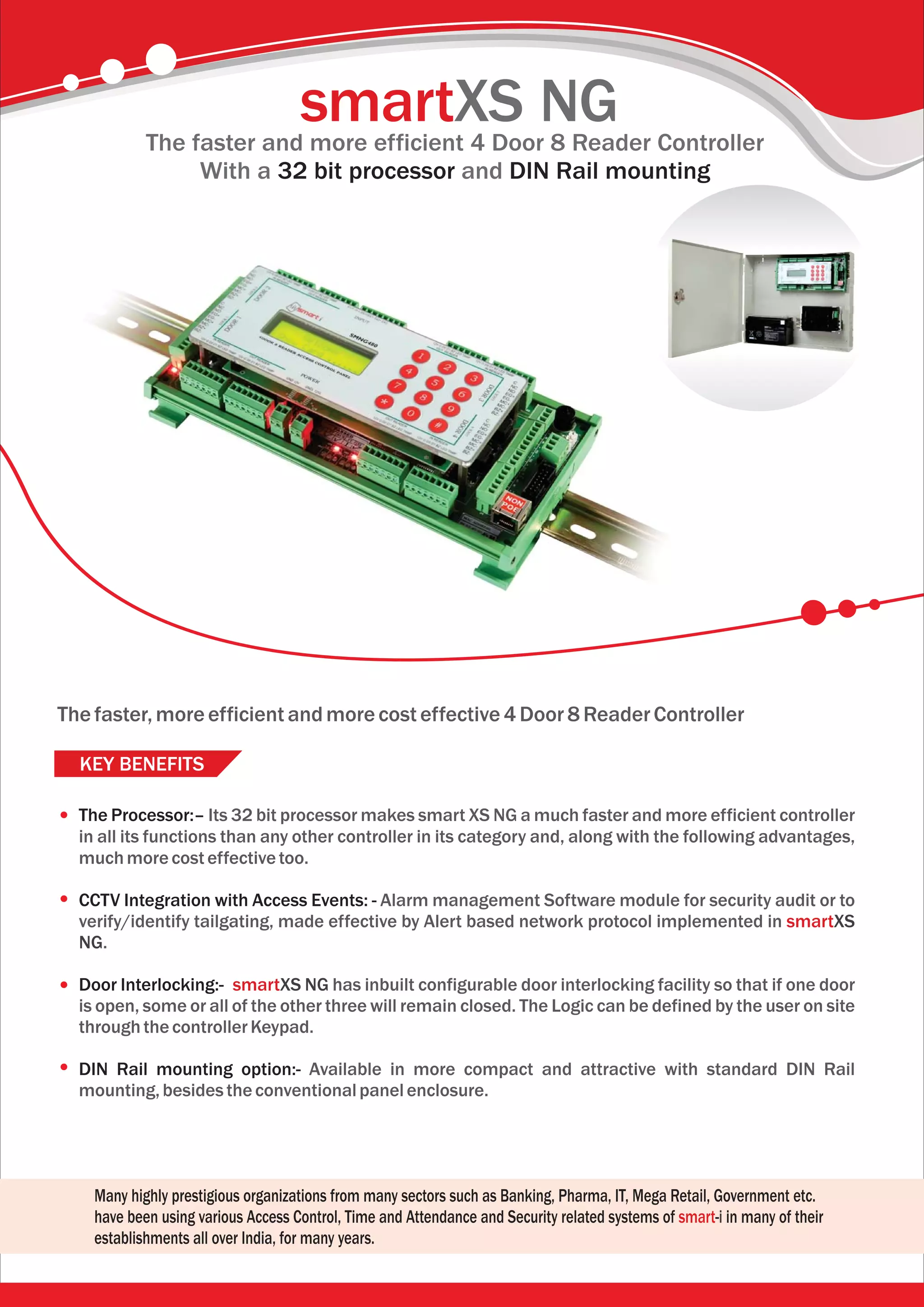 smartXS NG:- 4 Door 8 Reader Access Control Panel | PDF