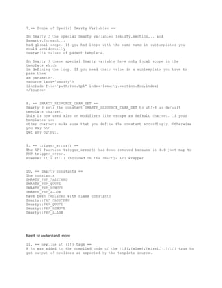 Smarty 3 overview | DOCX | Web Development | Internet