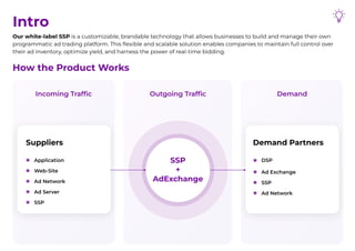 Main Features of the SmartyAds White Label SSP | PDF