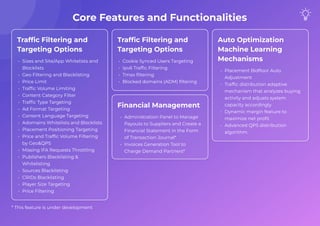Main Features of the SmartyAds White Label SSP | PDF