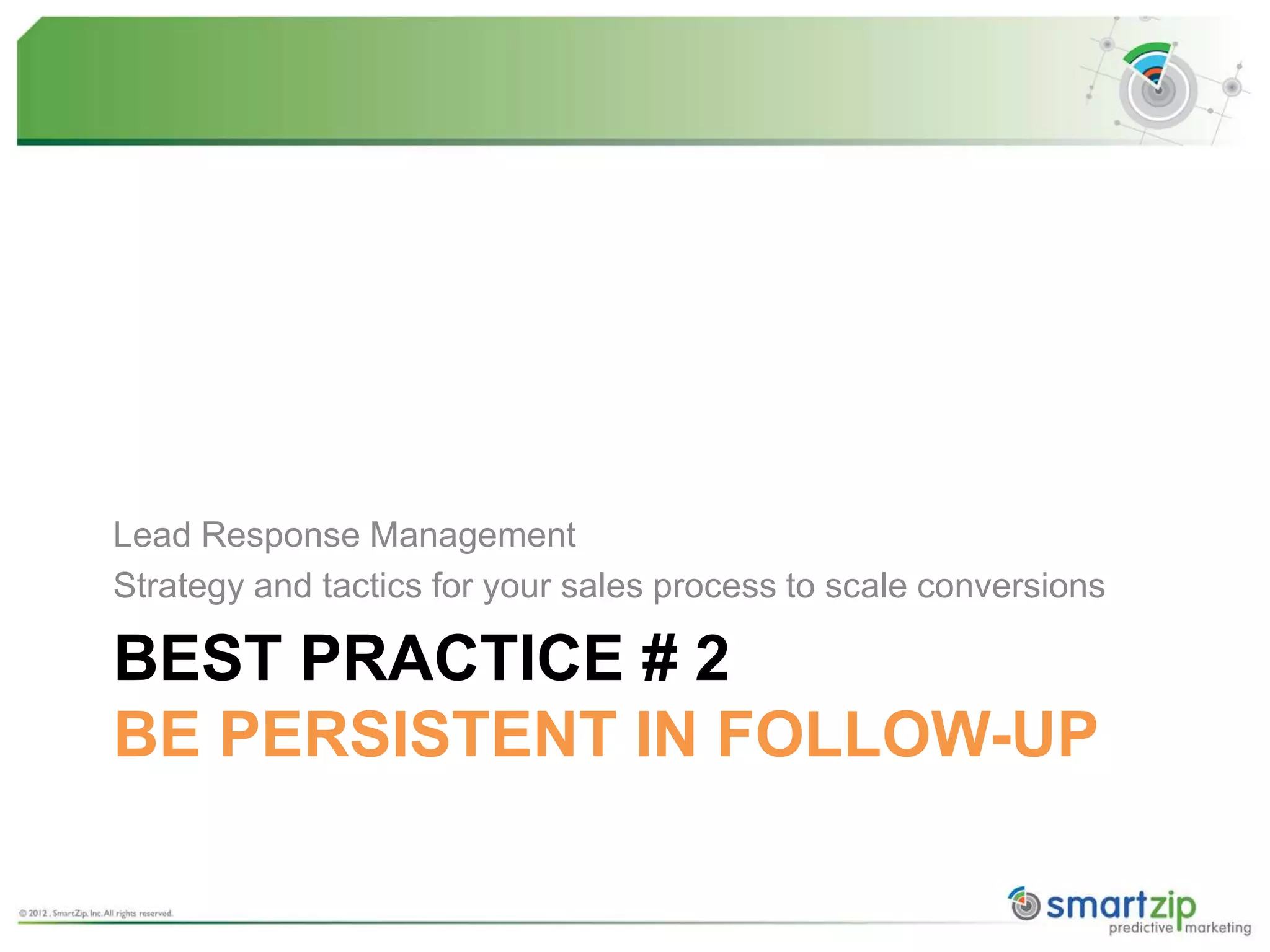 Lead Response Management - Best Practices | PPTX