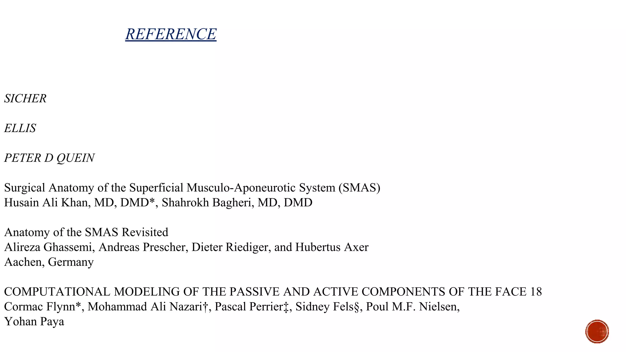 Superficial Musculo Aponeurotic System(SMAS) | PPTX