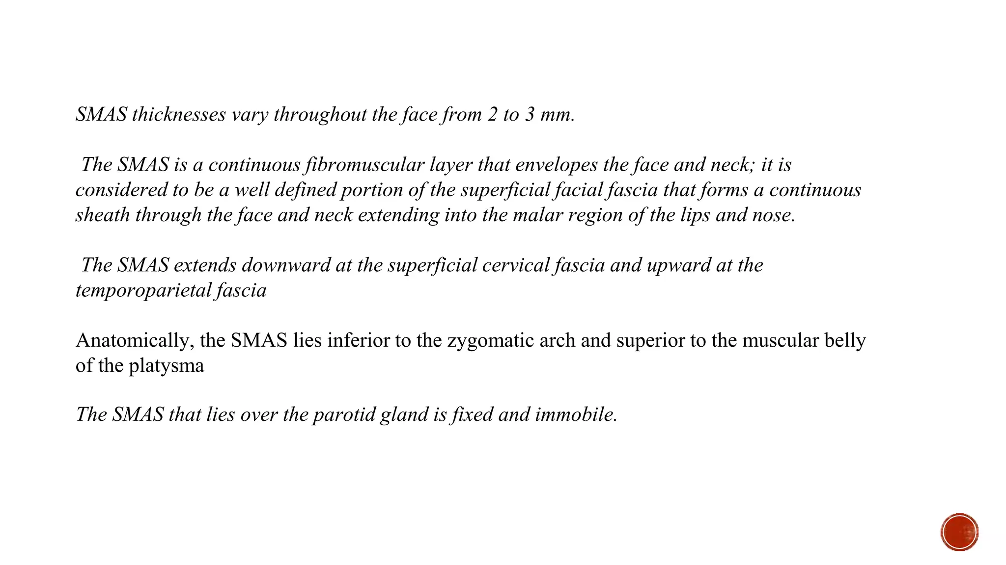 Superficial Musculo Aponeurotic System(SMAS) | PPTX