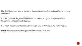 Superficial Musculo Aponeurotic System(SMAS) | PPTX