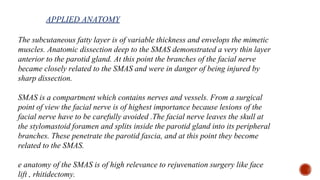 Superficial Musculo Aponeurotic System(SMAS) | PPTX