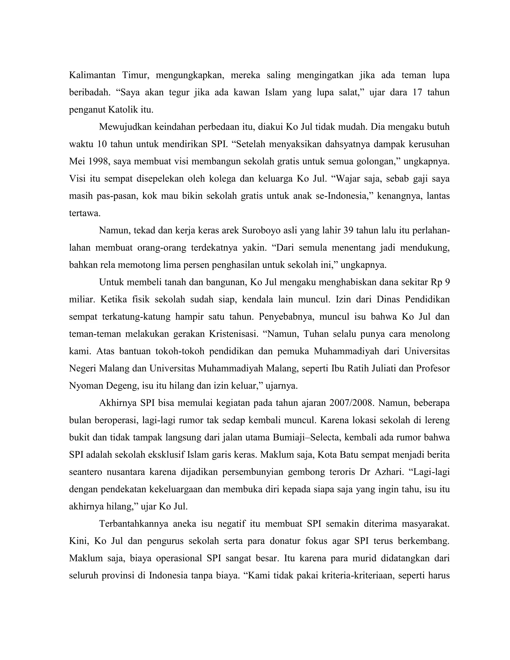 SMA SELAMAT PAGI INDONESIA - SOSIOLOGI - | PDF